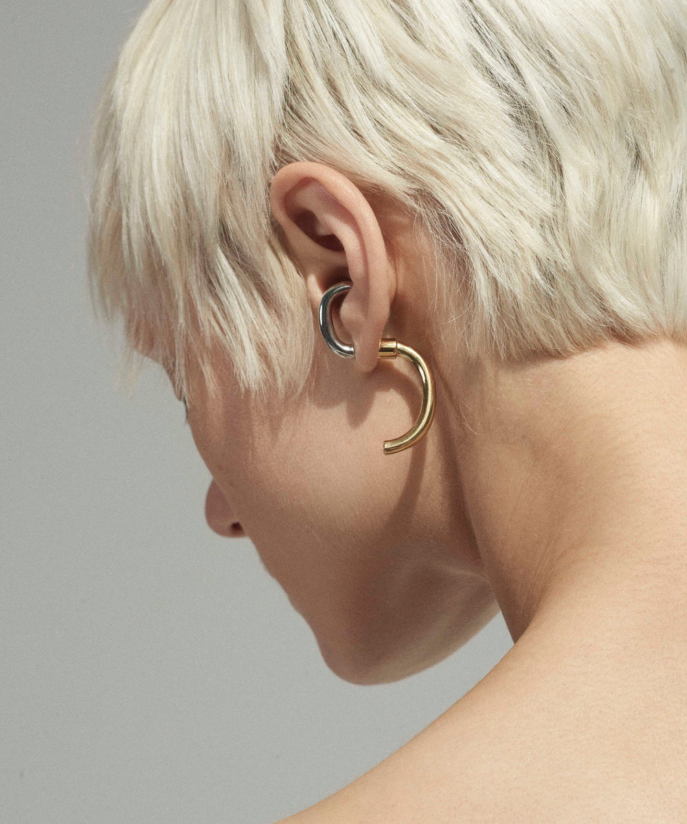 Luna Earring Two Tone – DEMARSON New York